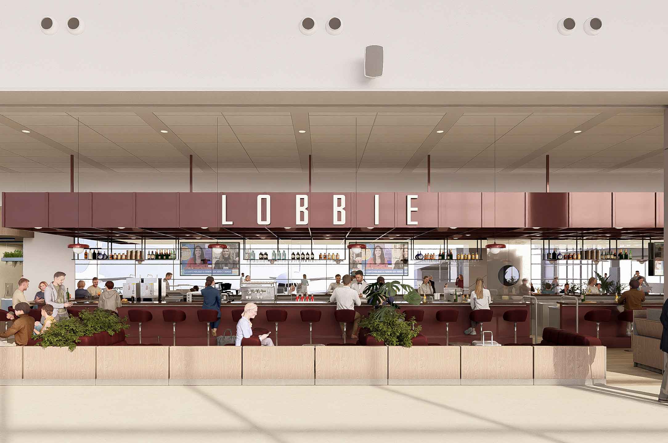 Lobbie (ouverture été 2026) | Aéroport international Jean-Lesage de ...